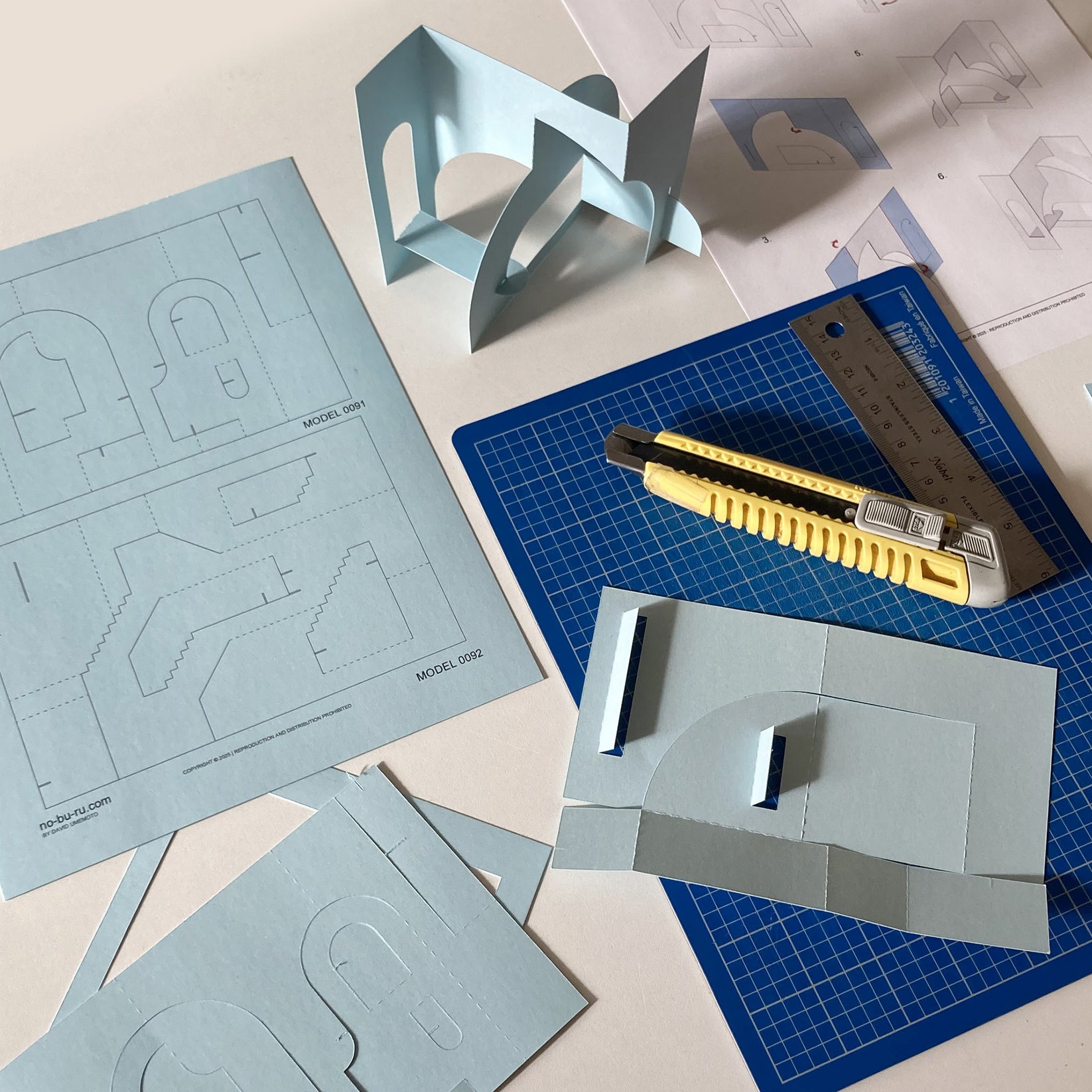 Archetype 02-DIY cut and fold paper art projects – NO-BU-RU