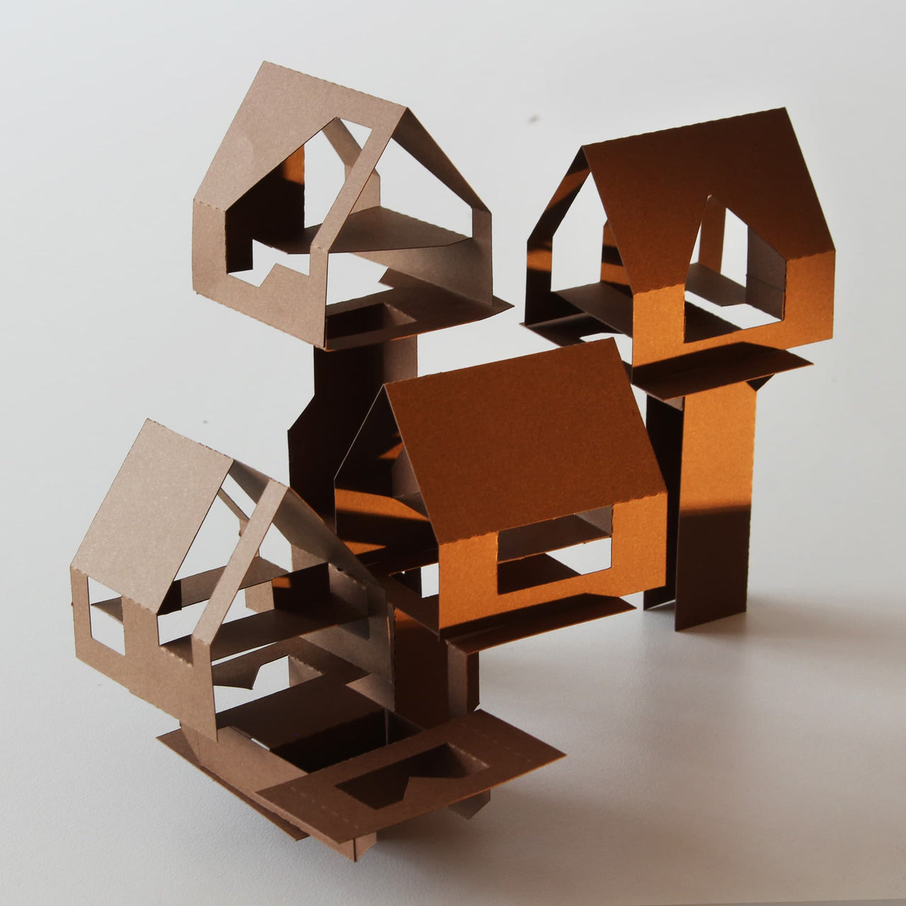 Treehouses-DIY cut and fold paper projects – NO-BU-RU